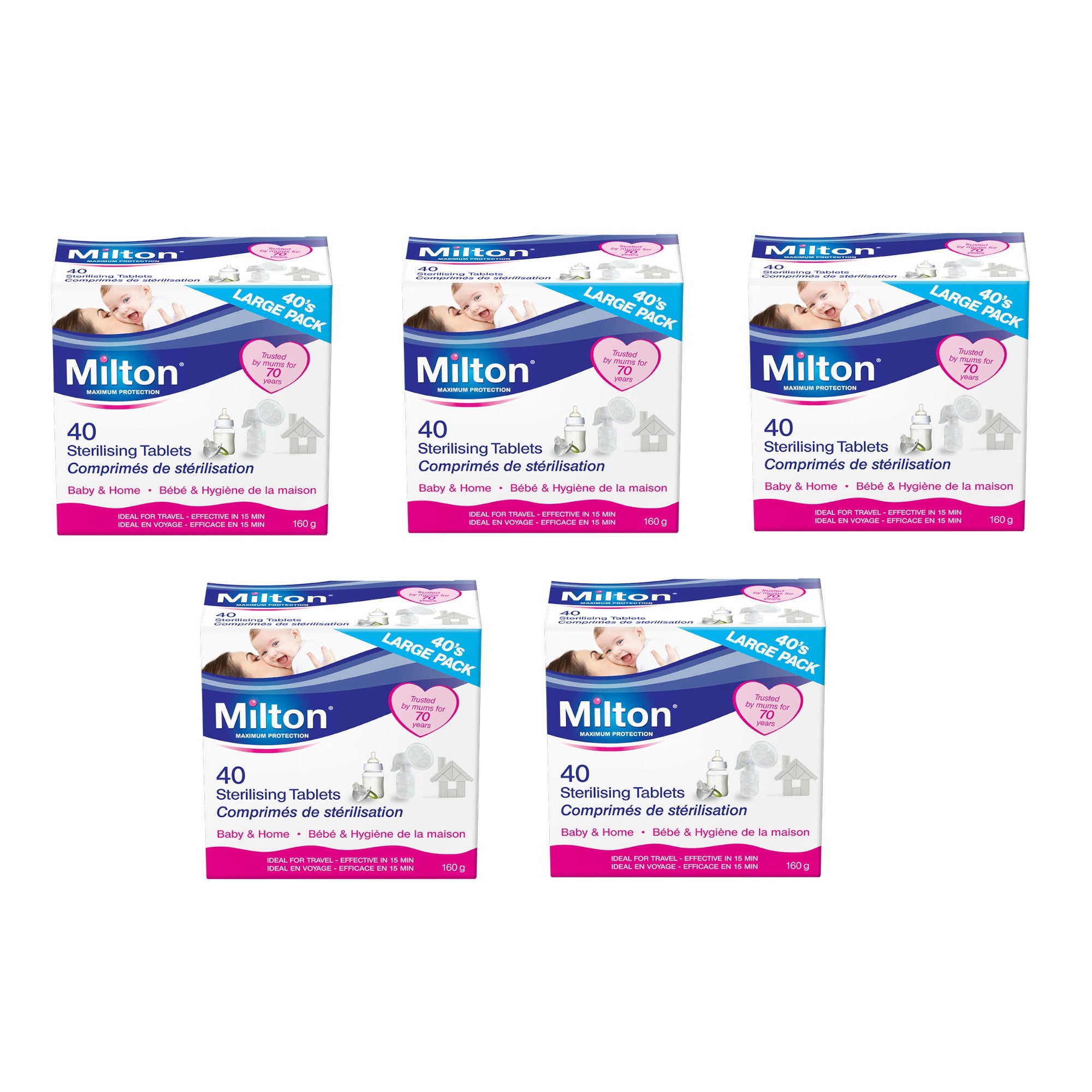 MILTON Sterilizing Tablets (40s) - Pack of 5 – SCENZE