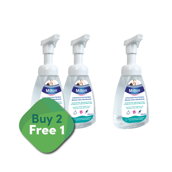 [BUY 2 FREE 1] MILTON Antibacterial Non-Alcohol Hand Sanitizer Foam (2 ...